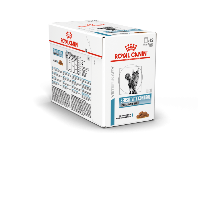 ROYAL CANIN Veterinary Diet Pâtée SENSITIVITY CONTROL Chat 12x85g ...