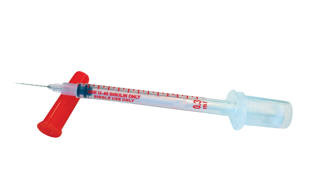 Seringue à insuline 40UI avec aiguille PIC - Vétorino