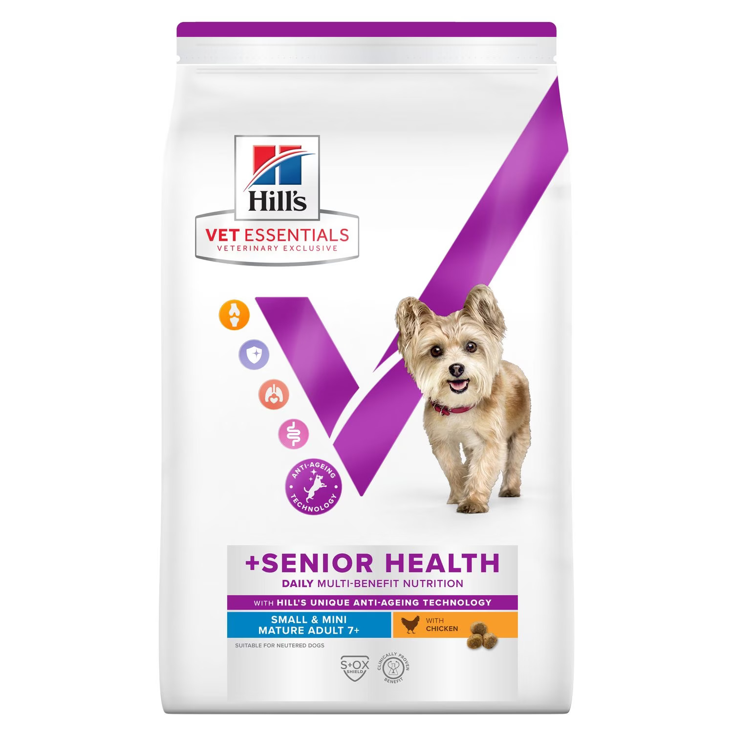 Vetessentials (Hill's) Chien Multi-Benefit + Senior Health Small & Mini ...