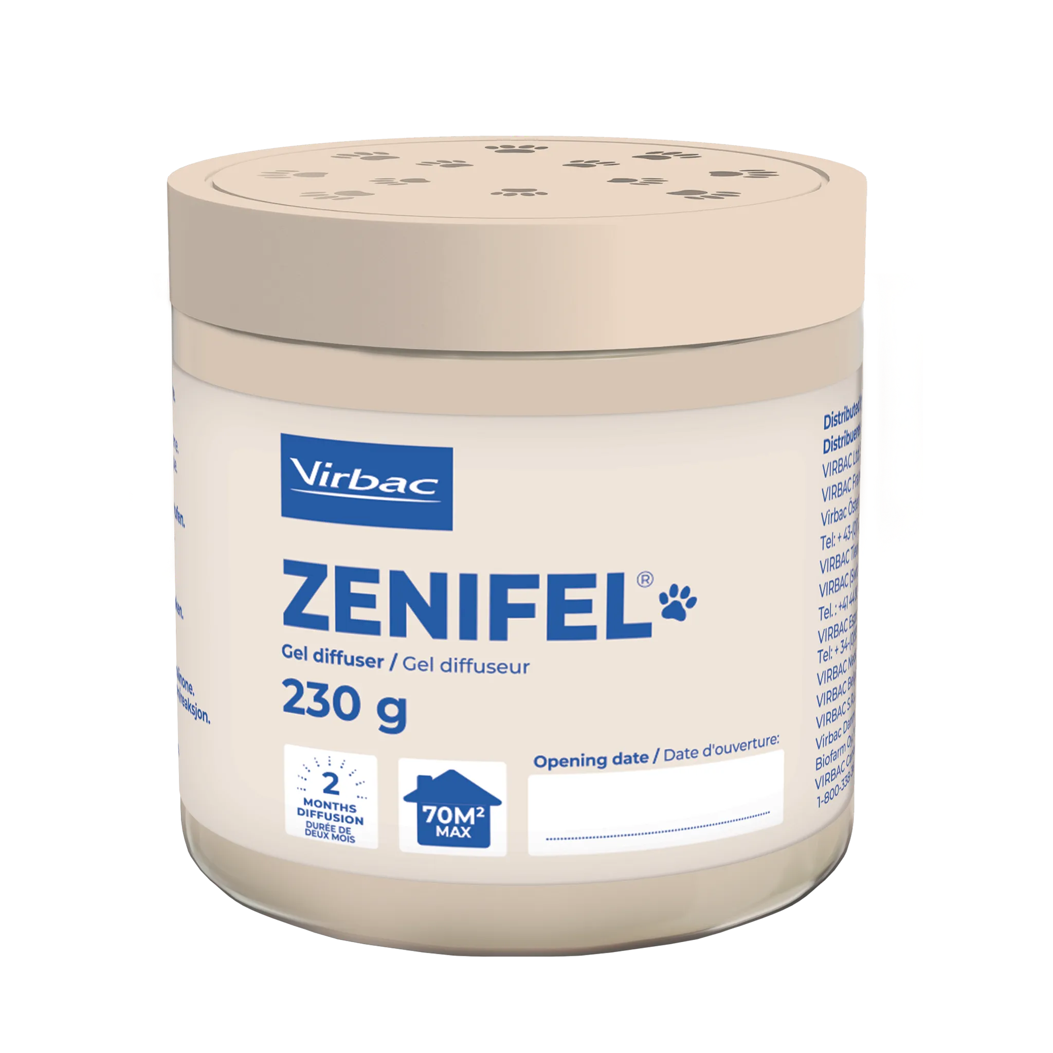 Zenifel Gel Pot Diffuseur - chat Virbac - Vétorino